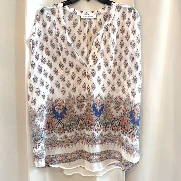 Daniel Rainn | Tops | Black Rainn Womens Top Size Xl Western Sheer V ...
